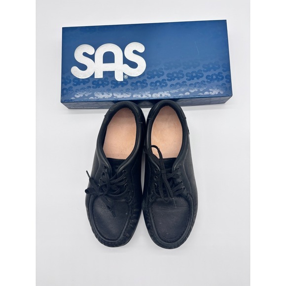 SAS | Shoes | Sas San Antonio Shoemakers Black Leather Lace Up Comfort ...